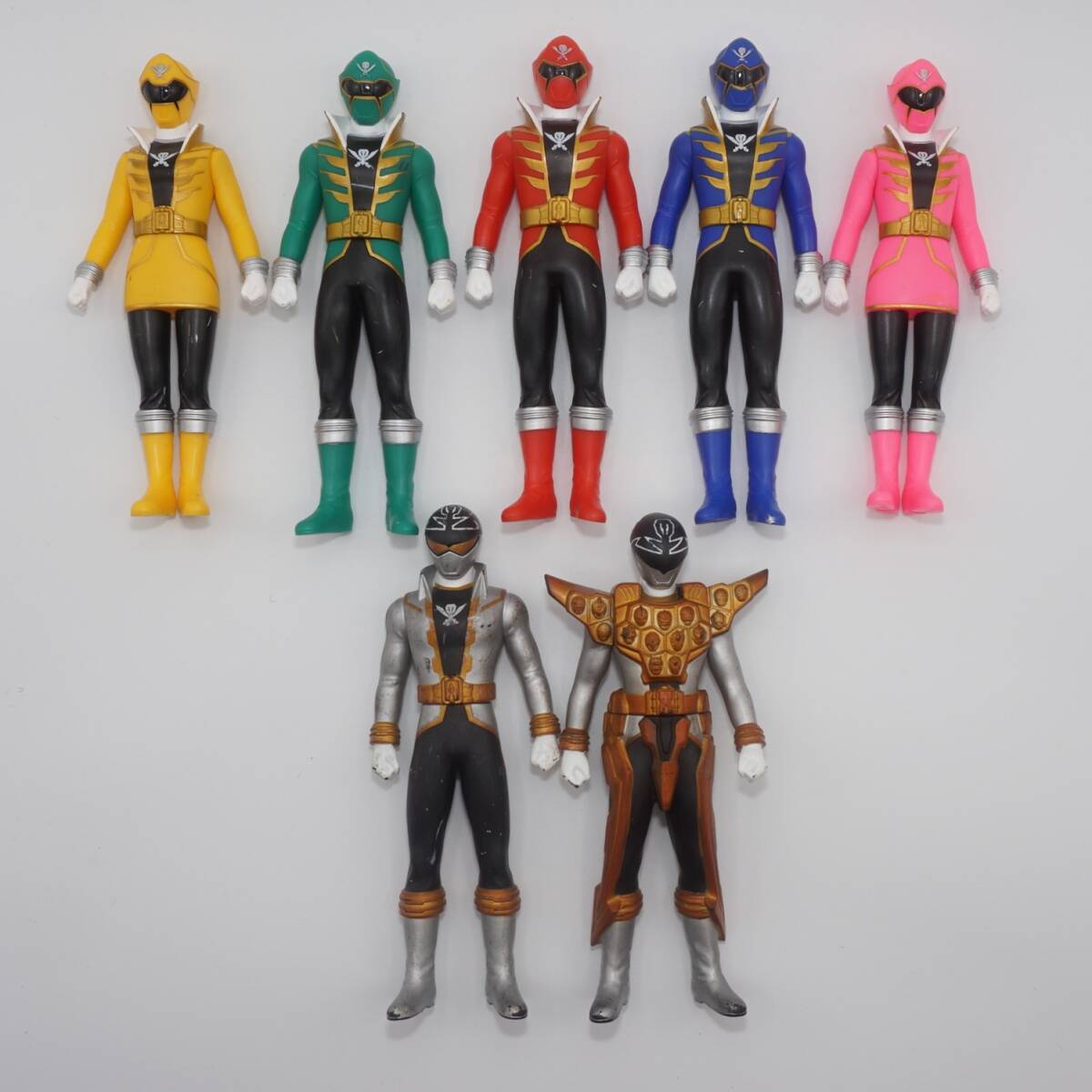 Yahoo!オークション - 海賊戦隊ゴーカイジャー ソフビフィギュア 7体セ...