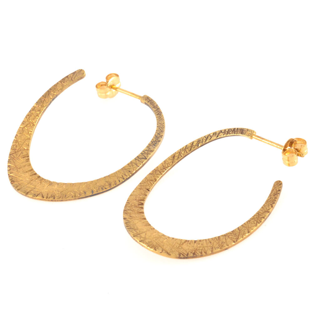 Yahoo!オークション - エテ ete クラフト オーバル ピアス 871459 K18Y...