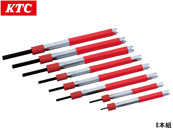 Yahoo!オークション - KTC ノックピンポンチ 8本組セット PK8 六角形状...