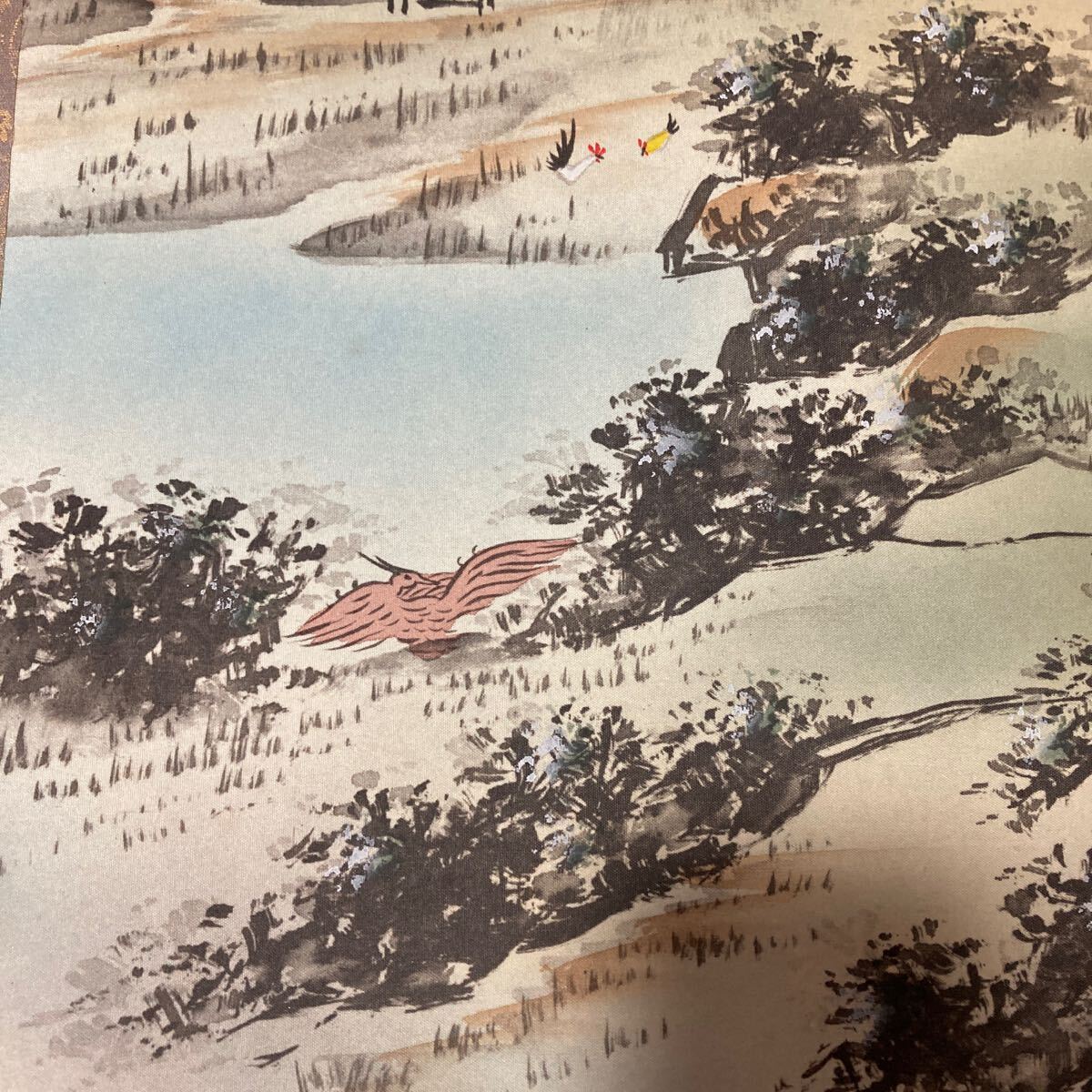 Yahoo!オークション - 【模写】掛軸 絹本 山水 合箱 同梱可能 No.5209