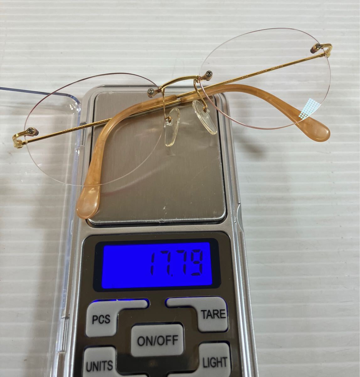 N146 1円 K18 フレーム 18金 金 PARIS MIKI ふちなし 貴金属 度入り眼鏡 地金 オパール 総重量17.79g(ふち無し、ツーポイント)｜売買されたオークション情報 ...