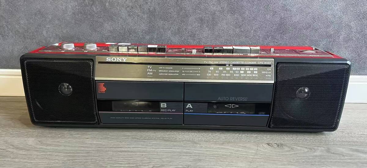 Yahoo!オークション - SONY ソニー FM/AM カセット Wラジカセ CFS-W301...