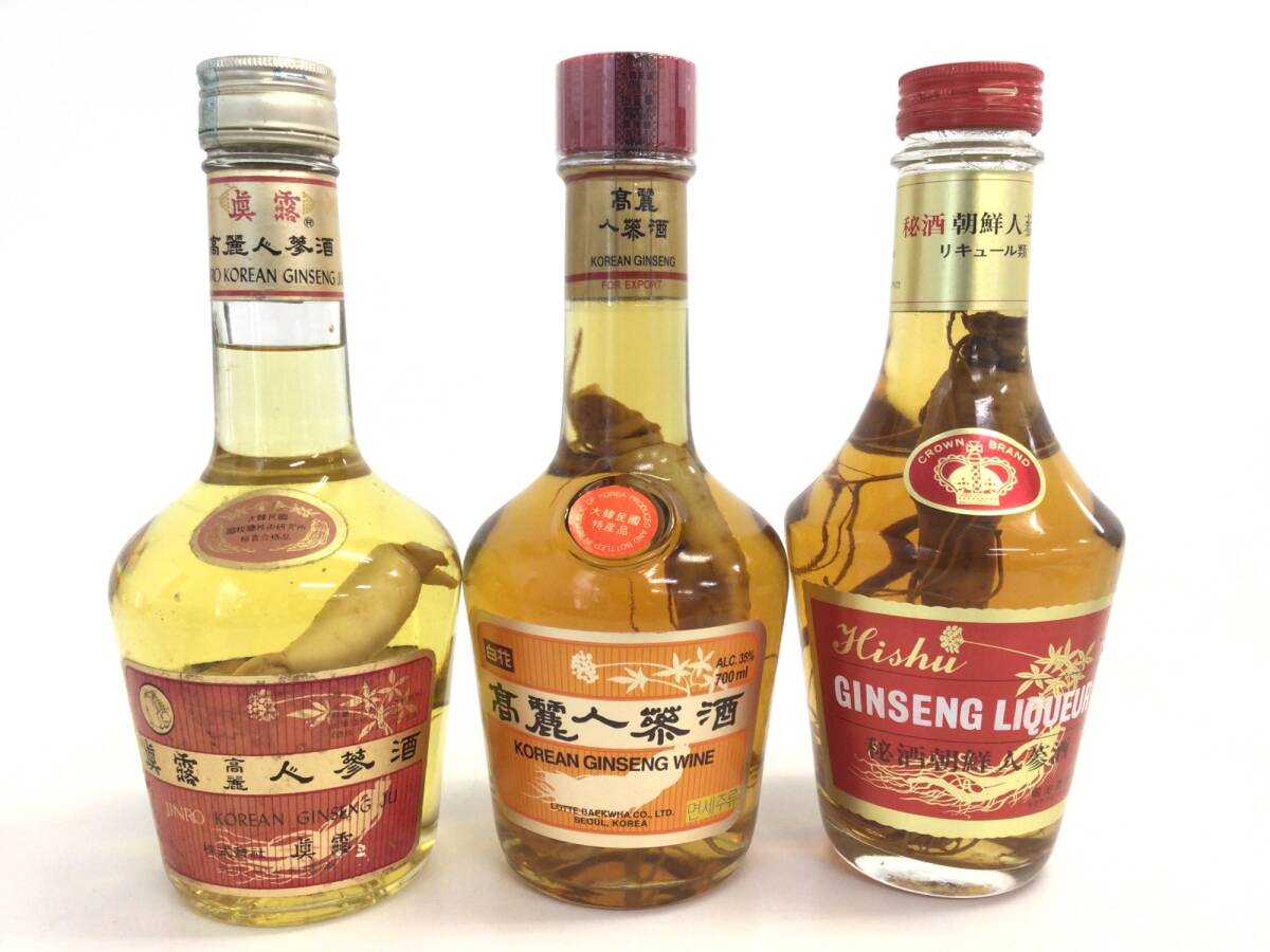 Yahoo!オークション - リキュール 高麗人参酒 3本セット 700/720ml 30/...