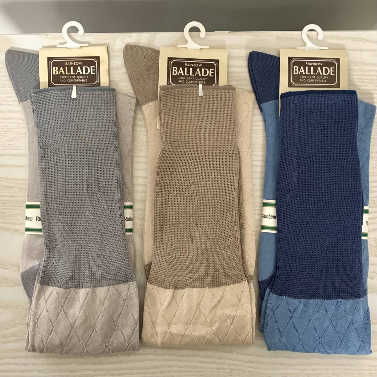 Yahoo!オークション - 紳士靴下/3足/25cm/RAINBOW-BALLADE/メンズ/ビジ...