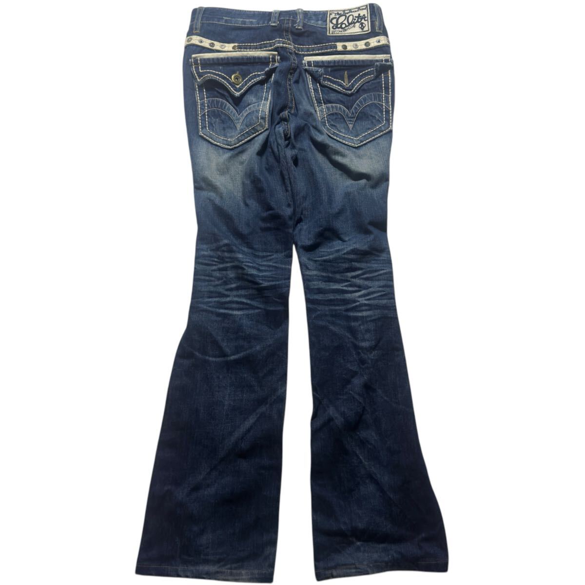 Yahoo!オークション - 00s rare Japanese Label flare denim Y2K goa i...
