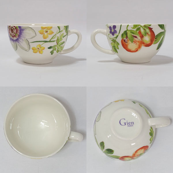 Yahoo!オークション - Gienジアン 洋食器 シアン アソートペアカップ&...