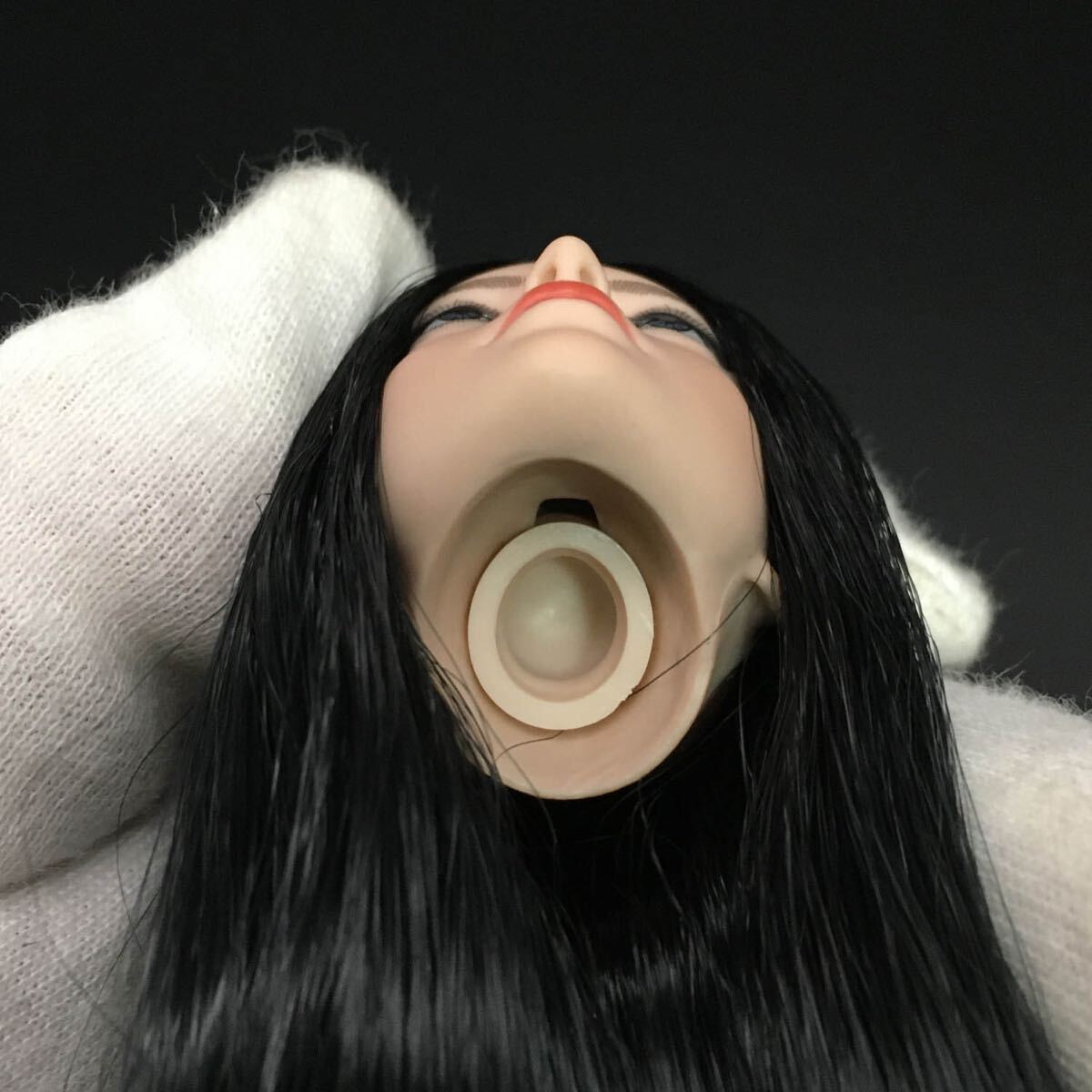 Yahoo!オークション - B37 1/6 フィギュア ヘッド 女性ヘッド 植毛タイ...