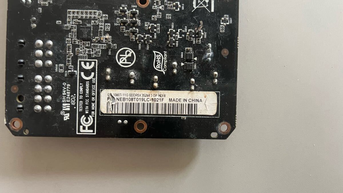 Yahoo!オークション - A138 GTX1080TI 11GB GDDR5X 352bit 完全ジャン...