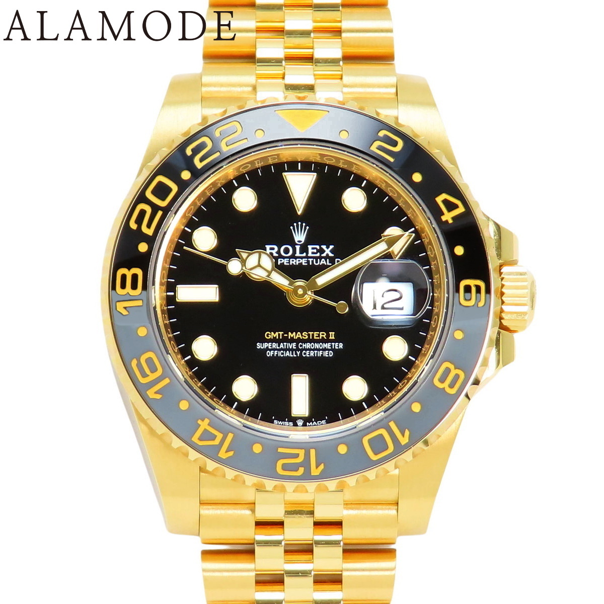 Yahoo!オークション - 【2024年保証書付】ロレックス 126718GRNR GMTマ...