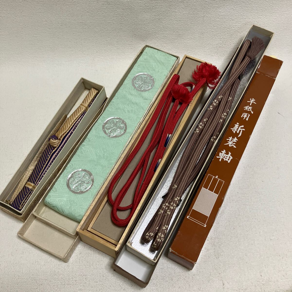 Yahoo!オークション - c475 80 昭和レトロ 和装小物 帯締め 帯紐 半紙...