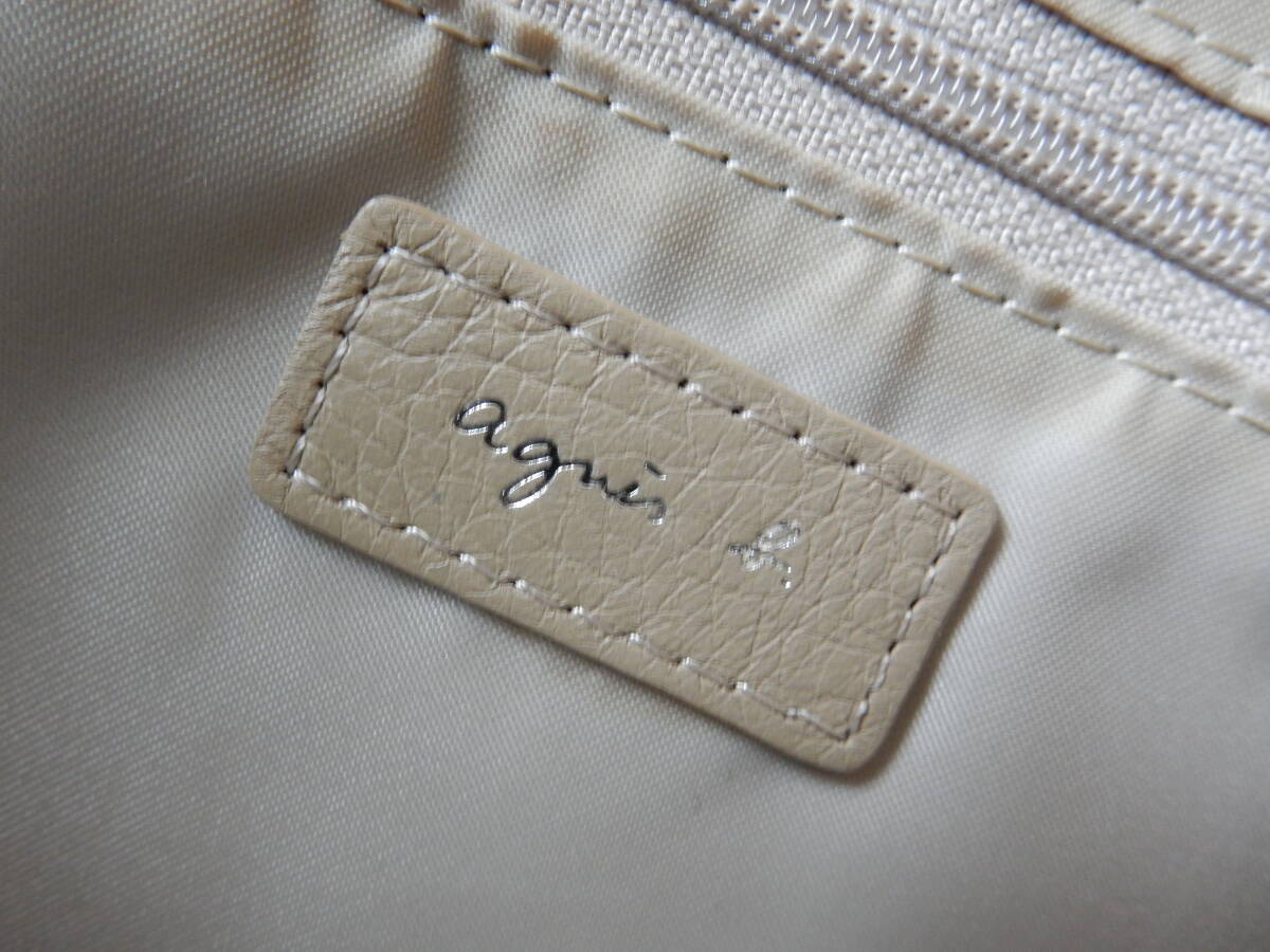 Yahoo!オークション - 本革 agnes b.(アニエスベー) A4対応 2WAYトート...