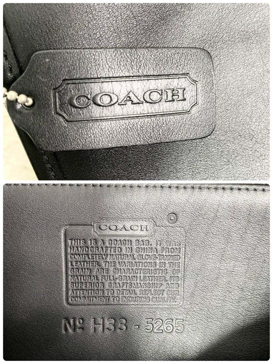 Yahoo!オークション - 美品 COACH コーチ オールドコーチ 黒 ブリーフ...