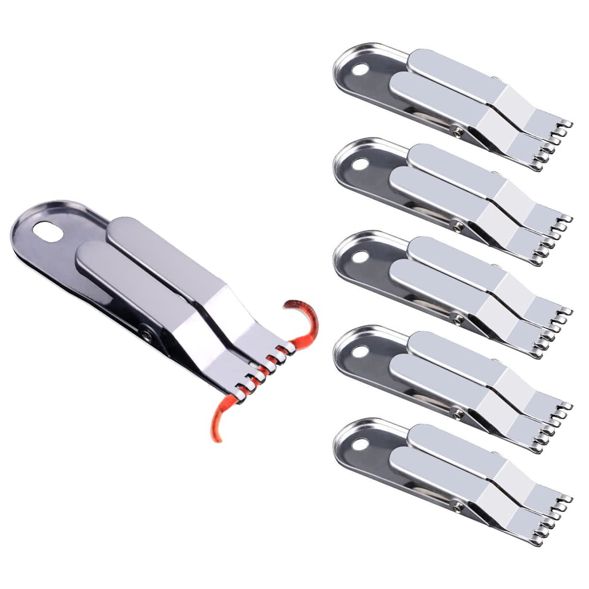 Yahoo!オークション - Lanito 赤虫セッター ミミズセッター 餌クリップ...