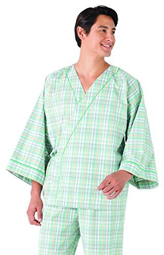 Yahoo!オークション - KAZEN アプロン 患者衣上衣(甚平型) 225-23 LL