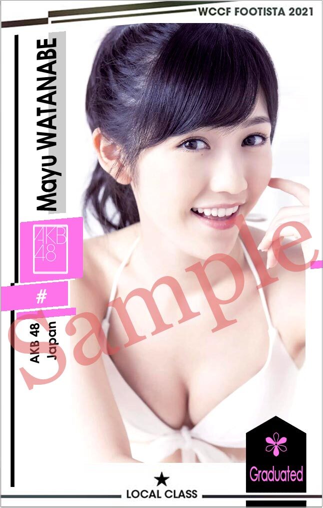 Yahoo!オークション - WCCF1枚＋FOOTISTA AKB 渡辺麻友 2枚セット