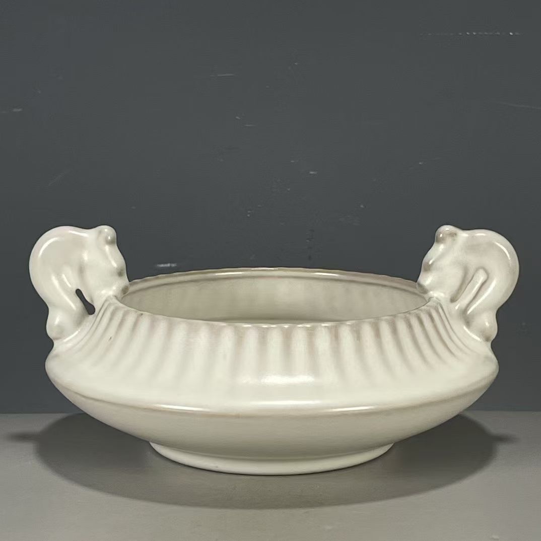 Yahoo!オークション - D127旧家収蔵 宋汝磁器清涼寺御製双獣耳筆洗 置...