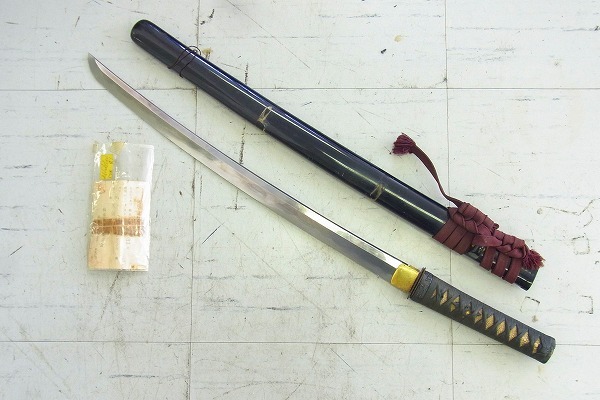 Yahoo!オークション - V083-J37-522 無銘 武具 日本刀 脇差 登録証有り...