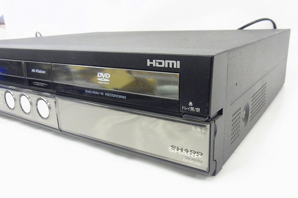 Yahoo!オークション - V062-J9-5084 SHARP シャープ DV-ACV52 VHS一体...