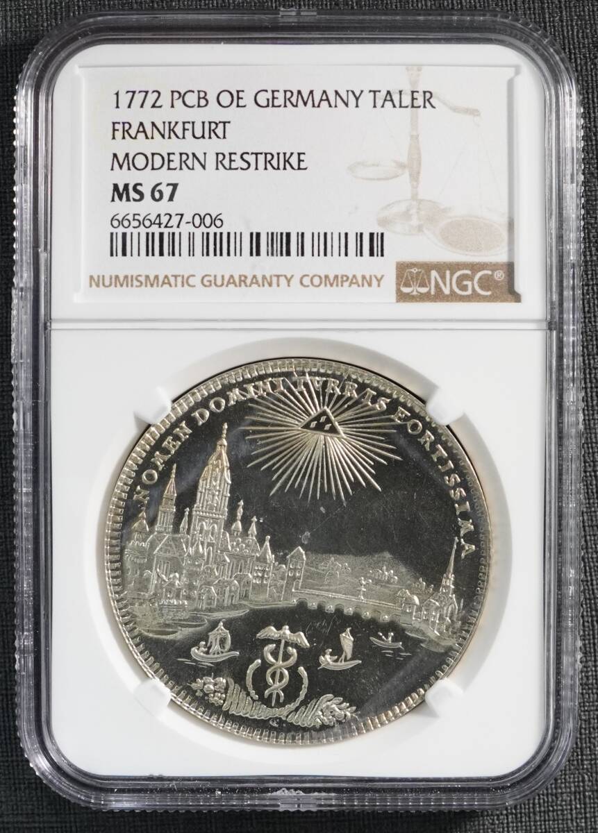 1円スタート 世界2位 1772 フランクフルト NGC MS67 ターラー 銀貨 リストライク 都市景観 ドイツ シルバー プロビデン コルヌコピア(ヨーロッパ)｜売買されたオークション情報 ...