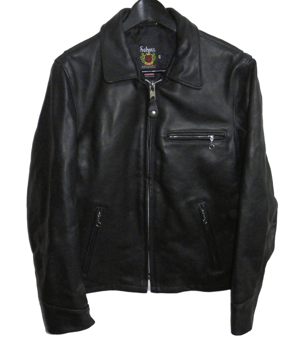 Yahoo!オークション - 美品 定価14万 SCHOTT ショット 7209 103US LEA...