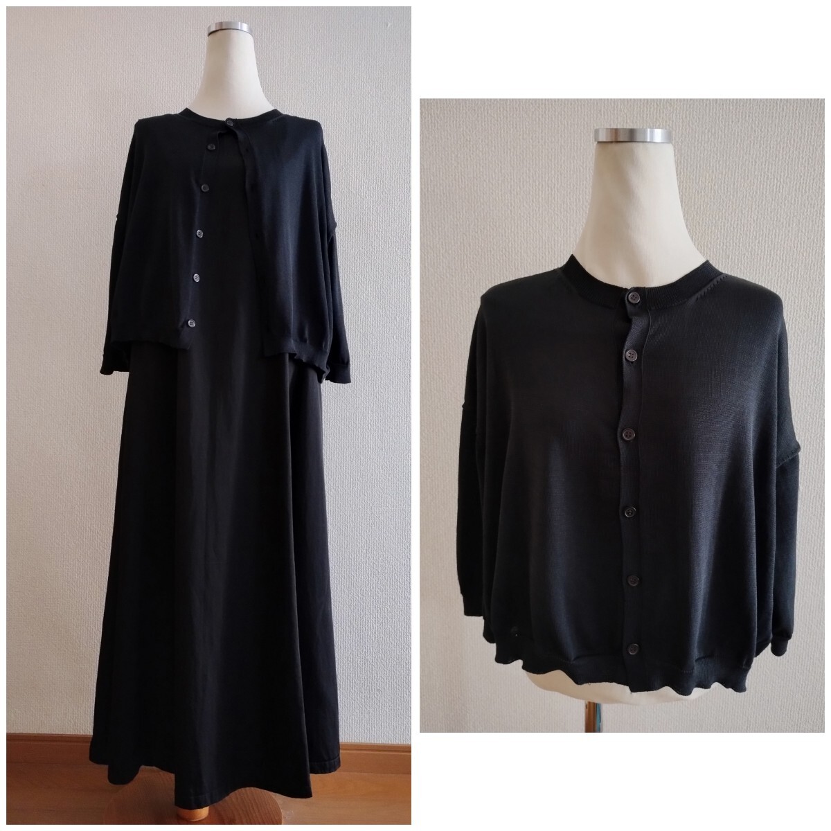 Yahoo!オークション - 【美品】Y's ワイズ 七分袖カーディガン