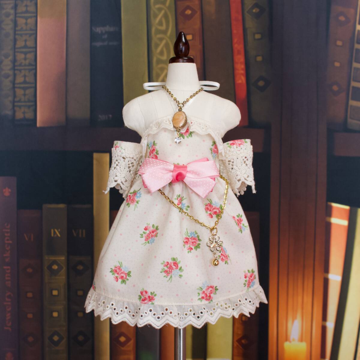 Yahoo!オークション - 40cmドール MDD ( L胸 OK ) MSD SDM 対応 花柄 ...