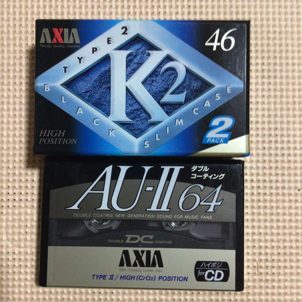Yahoo!オークション - AXIA K2 46 2パック.AU-Ⅱ 64 ハイポジション カ...