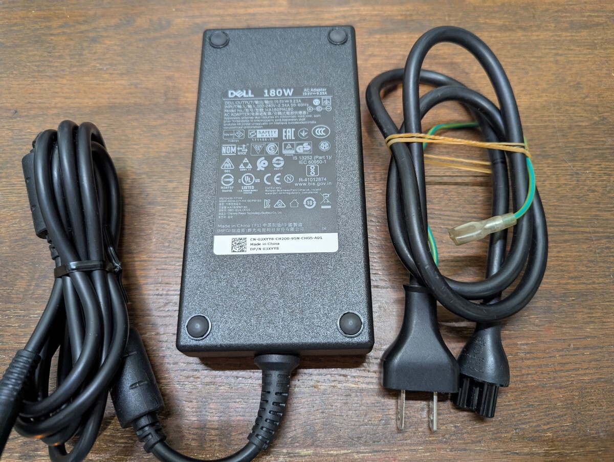 Yahoo!オークション - DELL 純正 180W- 19.5V 9.23A ACアダプター HA18...