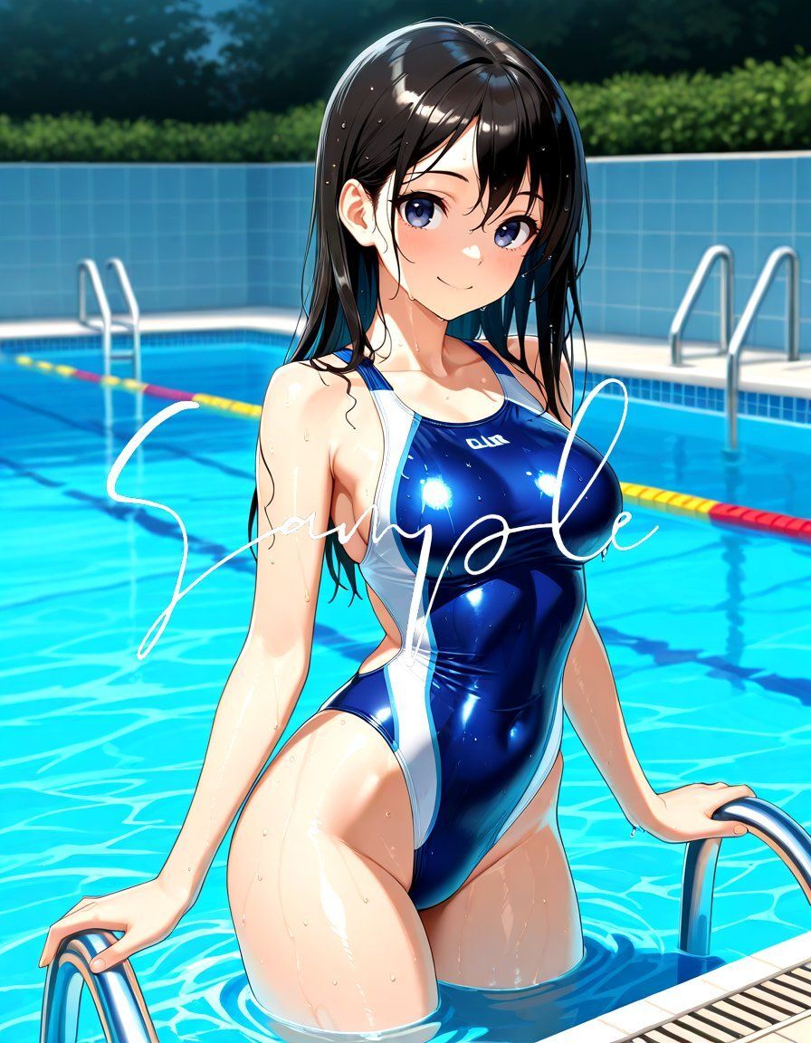 Yahoo!オークション - 一点物 高画質 A4 美女 ポスター 競泳水着 水着...