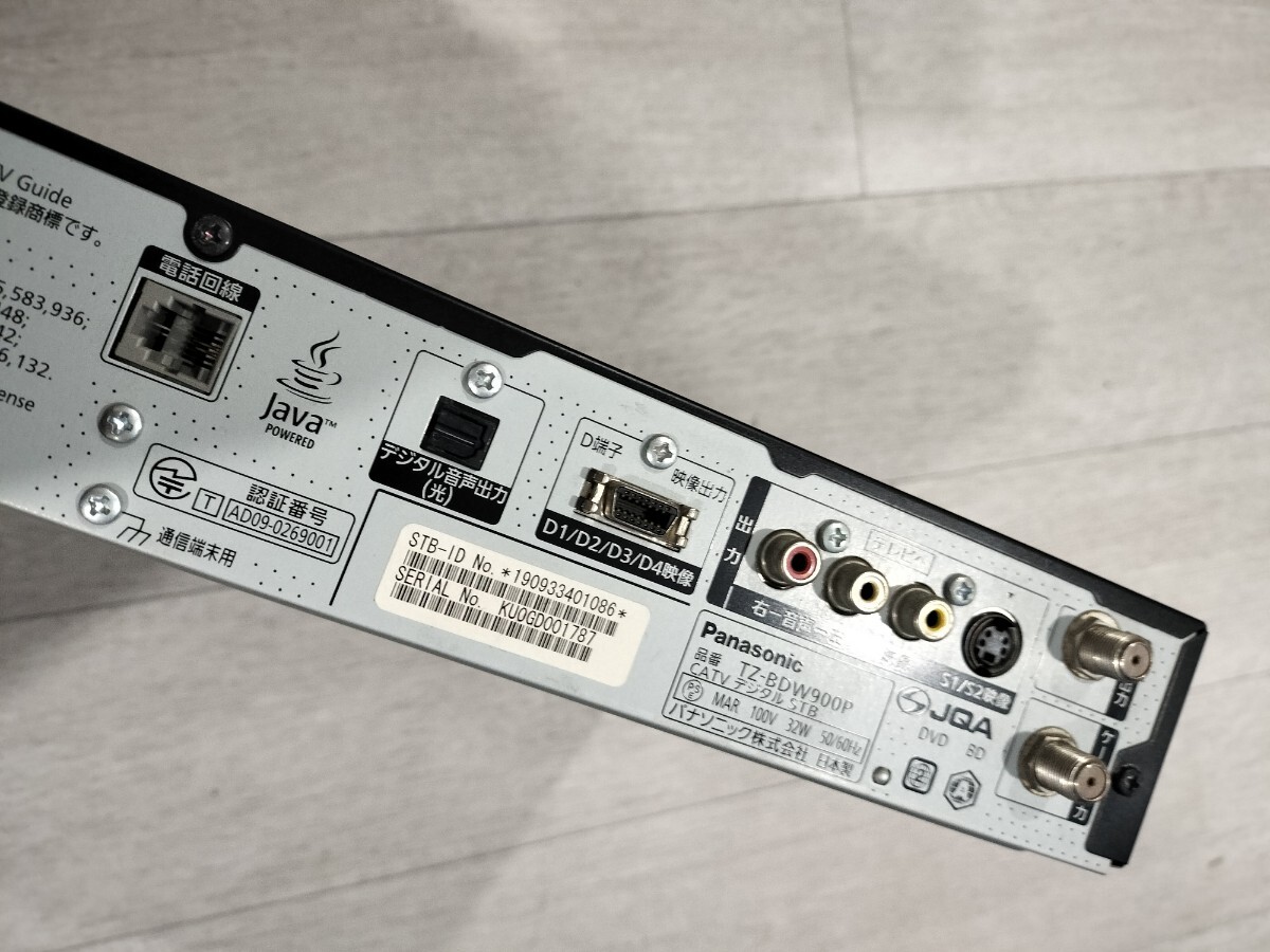 Yahoo!オークション - (D46)TZ-BDW900P Panasonic CATVセットトップボ...
