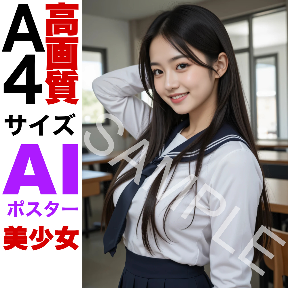 Yahoo!オークション - A086【初回価格】A4ポスター AI美女 アートポス...