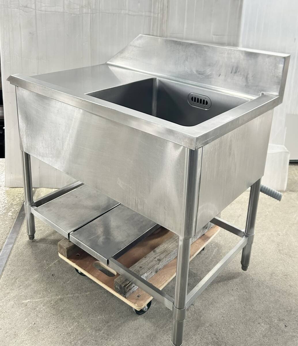 Yahoo!オークション - S319 1槽ソイルドシンク 約W950×D610×H800mm