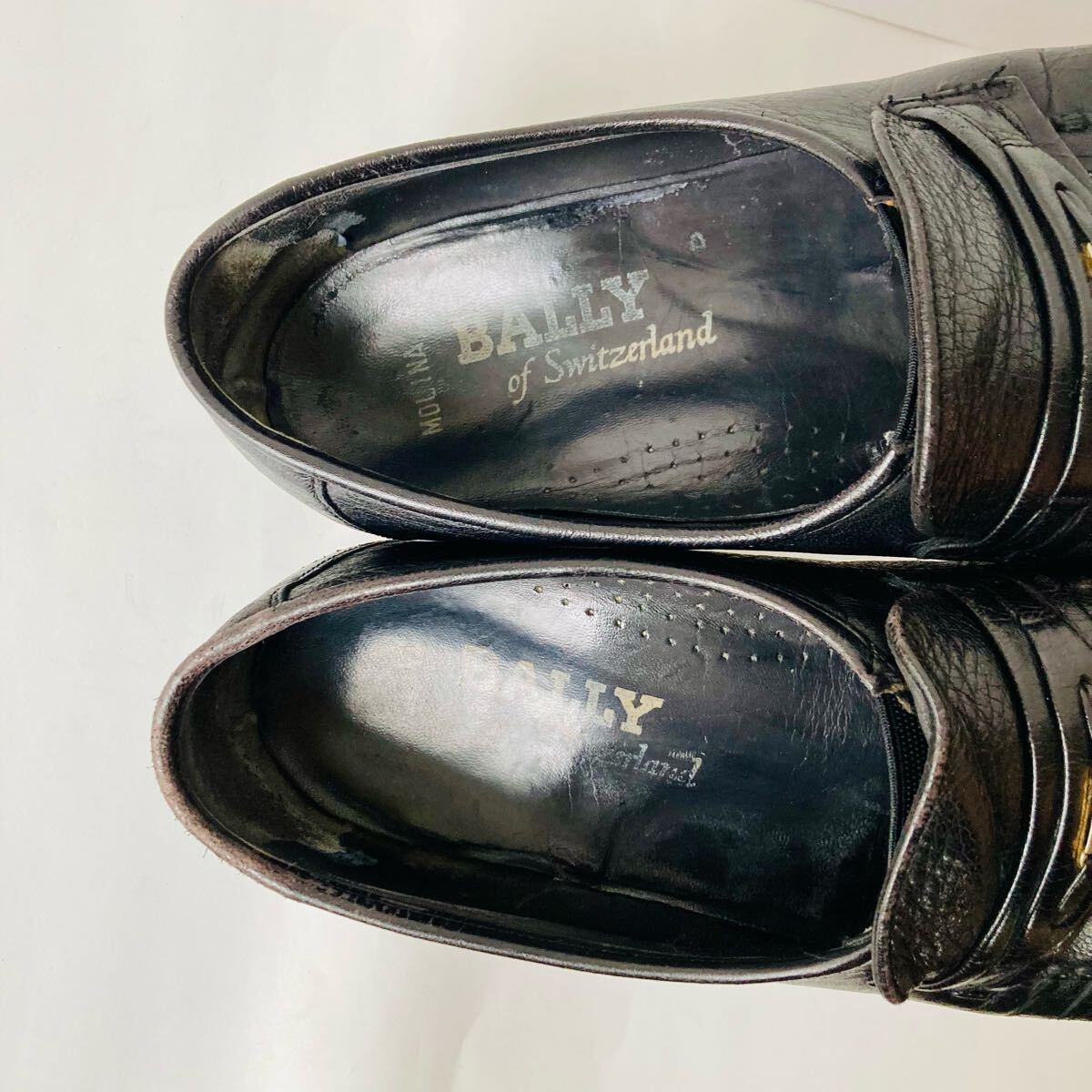 Yahoo!オークション - BALLY バリー 黒 ローファー 26cm 除菌・消臭済...