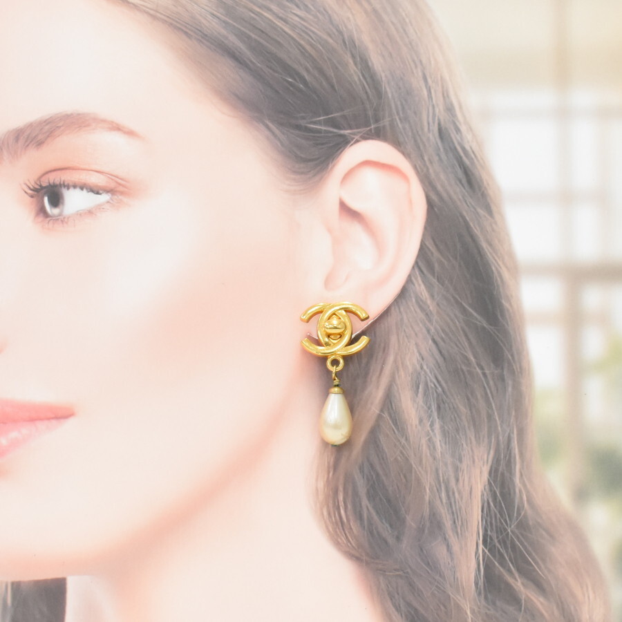 Yahoo!オークション - 1円 CHANEL シャネル イヤリング 97P ココマーク...