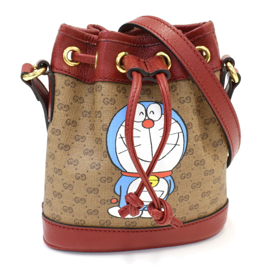 1円 同様 GUCCI グッチ ドラえもんコラボ ショルダーバッグ 647801 マイクロGGスプリーム ブラウン マルチ E.Cgi.zE-07(その他)｜売買されたオークション情報 ...