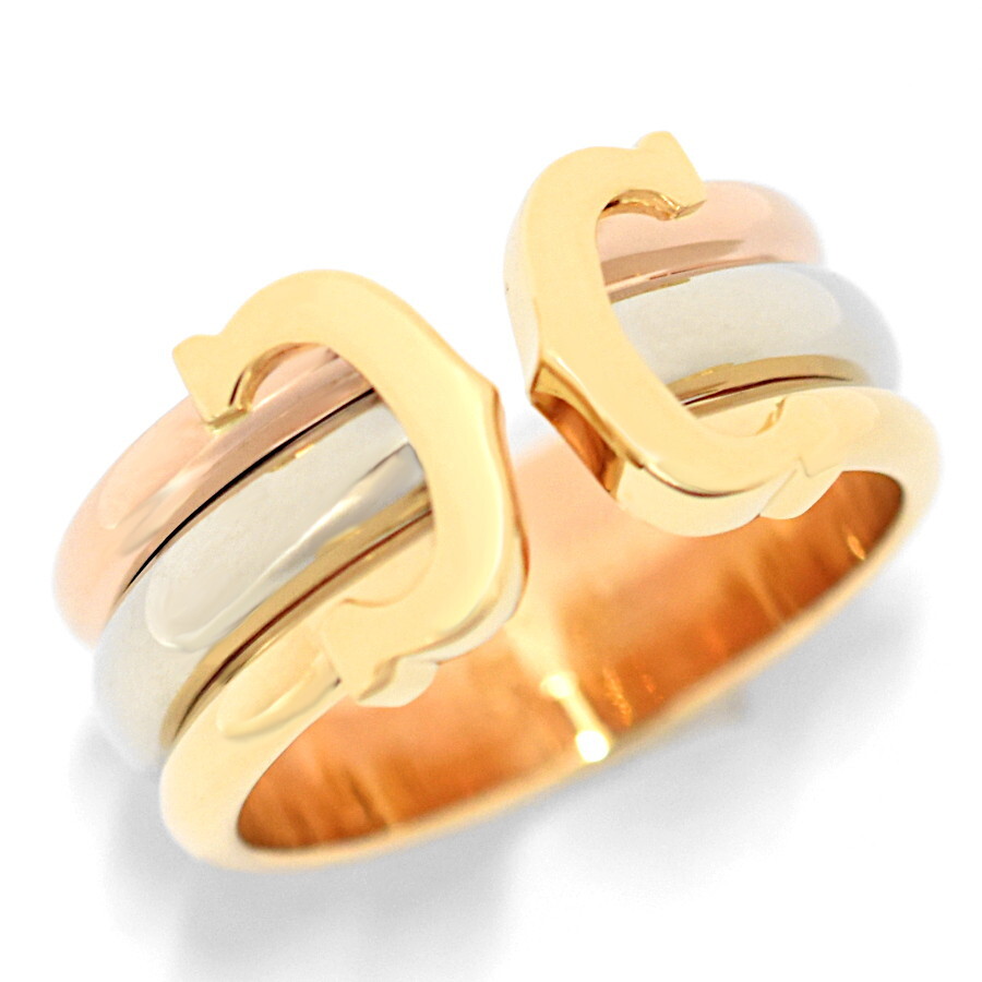 Yahoo!オークション - 1円 新品同様 Cartier カルティエ リング 2C ト...