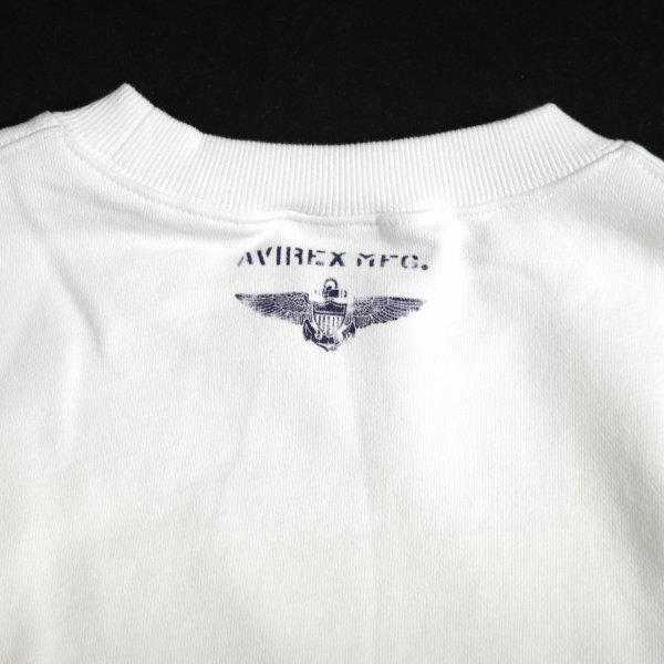 日本代購代標第一品牌【樂淘letao】－新品1円～★AVIREX アヴィレックス メンズ 長袖 ネイバル クルーネック スウェット L 白 トレーナー 裏毛 正規店本物 A2787