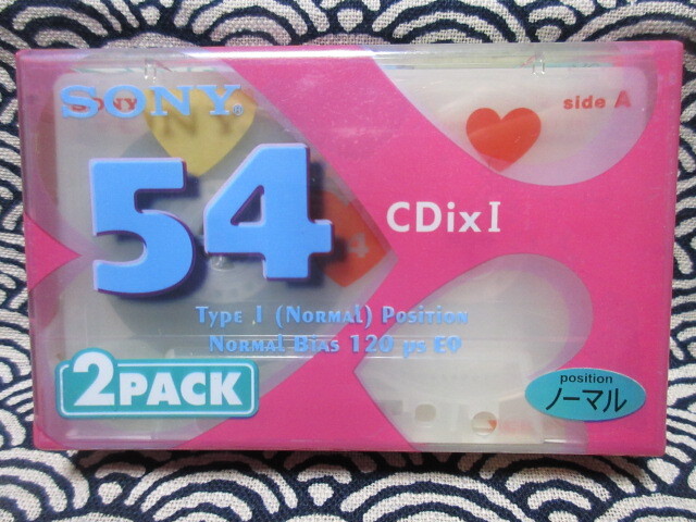 Yahoo!オークション - 【SONY】 カセットテープ CDixⅠ 54分2PACK ...