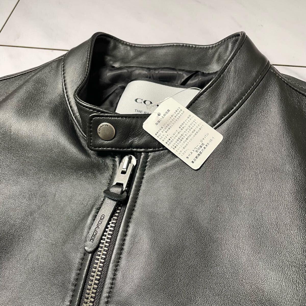 新品 XL COACH シープスキン 裏地総柄 柔らか ラムレザー 羊革 新品 XL COACH シープスキン 裏地総柄 柔らか ラムレザー 羊革