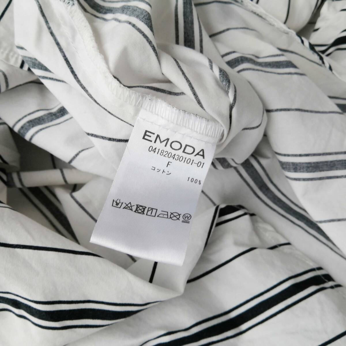 Yahoo!オークション - EMODA エモダ コットン100％ レディース長袖シャ...