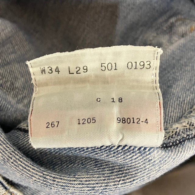 Yahoo!オークション - BB110 Levi's 501 W34L29 アメリカ古着 コットン...