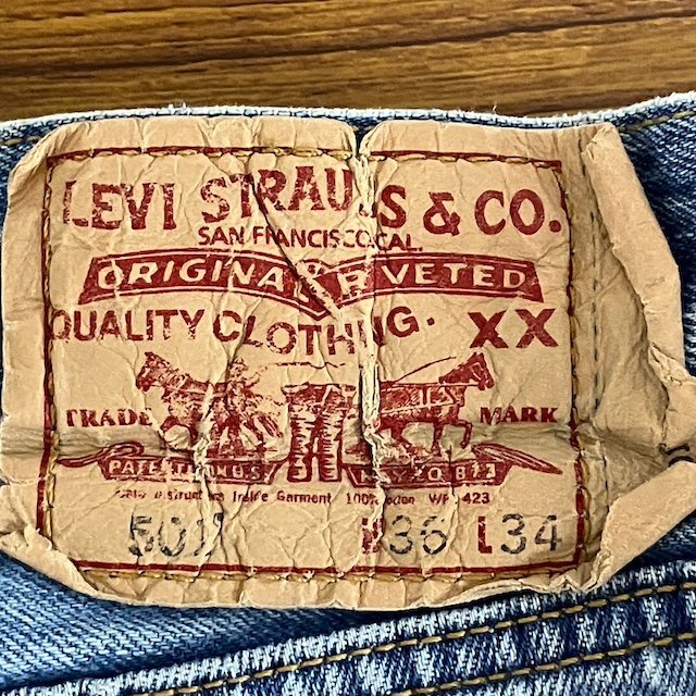 Yahoo!オークション - X49 Levi's 501 W36L34 アメリカ古着 コットン ...