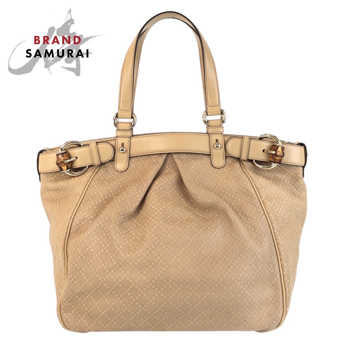 Yahoo!オークション - 美品 GUCCI グッチ バンブー ディアマンテ ベー...