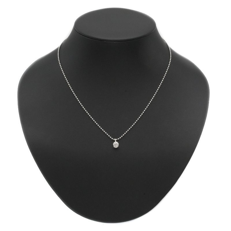 Yahoo!オークション - 0.76ct天然ダイヤモンドネックレス Pt900 Pt850 ...
