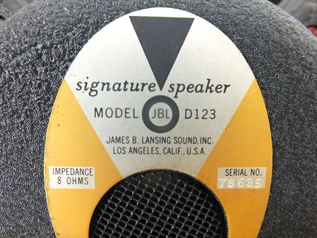 Yahoo!オークション - 1円スタート JBL D123 スピーカー 中古 現状品 ...