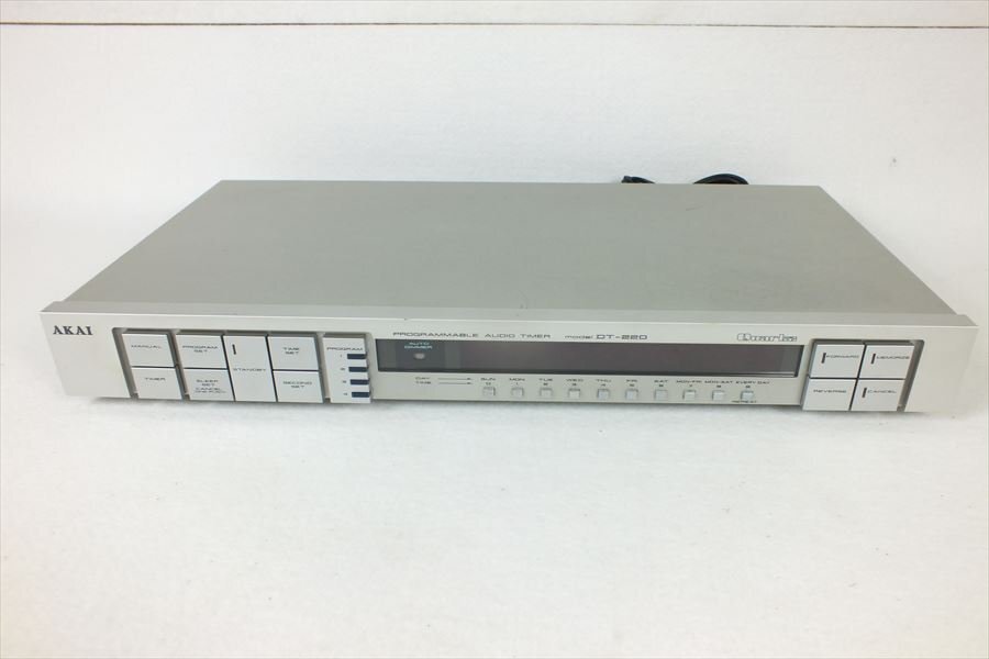 AKAI アカイ 赤井 DT-220 オーディオタイマー 現状品 250201E6977(オーディオ機器)｜売買されたオークション情報、yahooの商品情報をアーカイブ公開 - オークファン ...