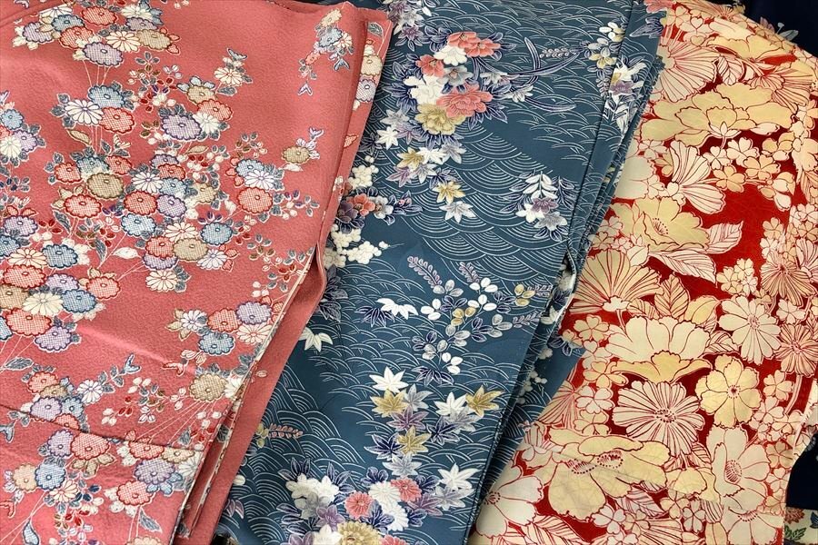 Yahoo!オークション - 中古着物 着物 小紋 まとめ売り40点 京友禅 江...
