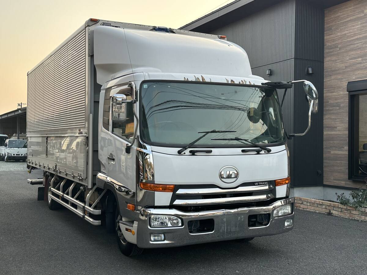 動画有 H23年 UDトラックス コンドル アルミウイング フルハーフ 積載2250kg 4.6L ディーゼル 6速MT エンジン好調 佐賀福岡(4tトラック、中型トラック)｜売買された ...