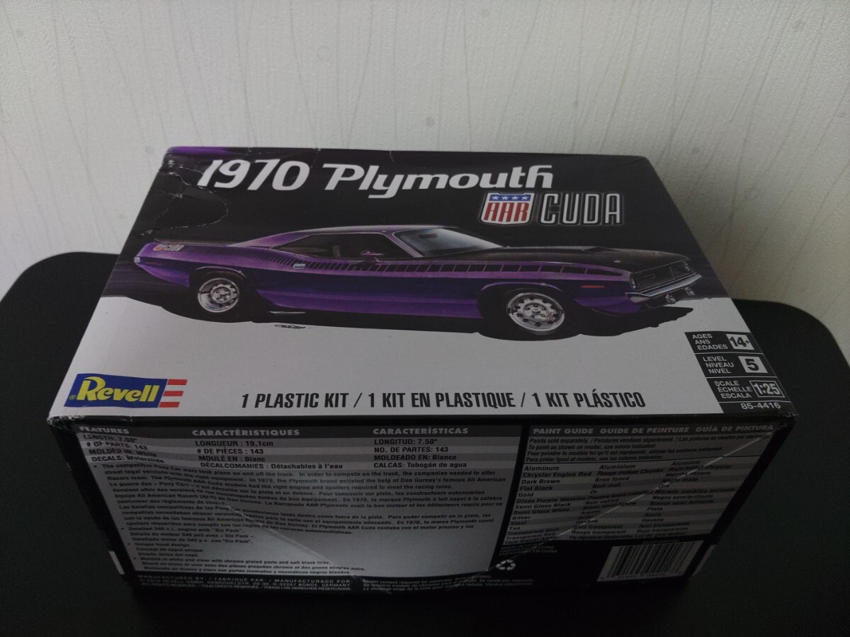 Yahoo!オークション - Revell 1/25 1970 Plymouth AAR CUDA