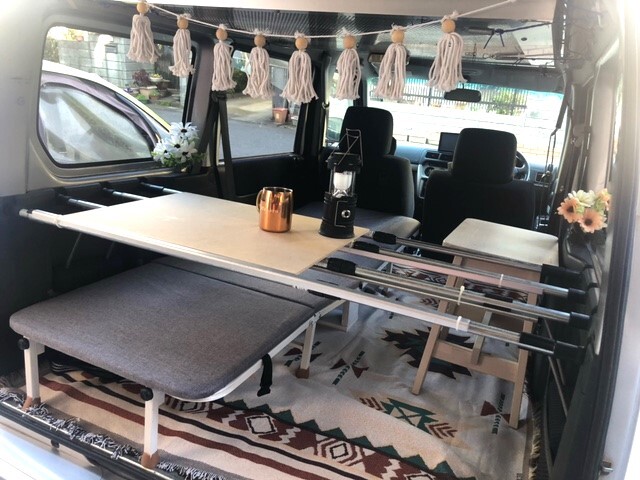 Yahoo!オークション - 車中泊仕様 バモスホビオL 4WD 5速MT 車検R8年2...